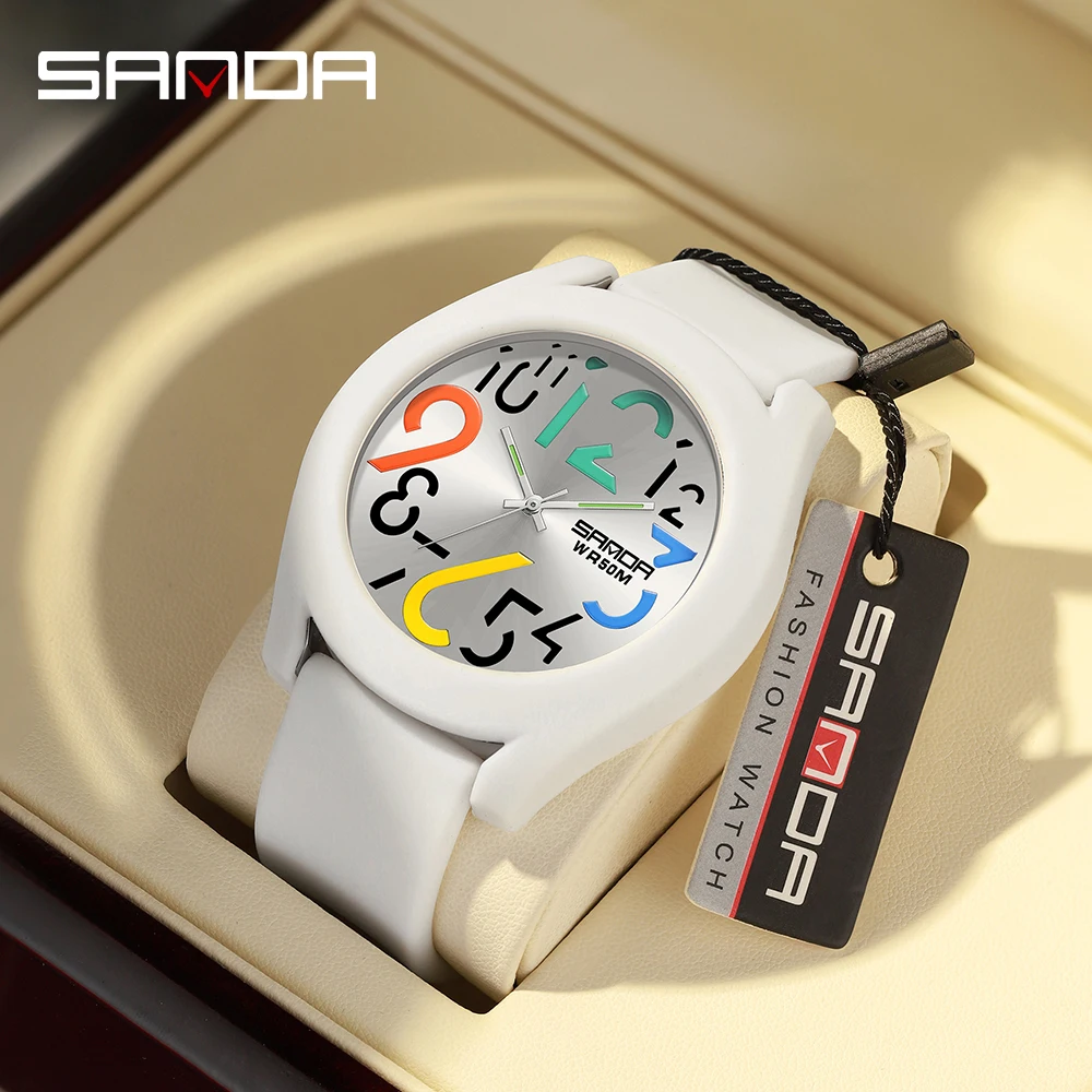 SANDA-9021-Student-Round-Quartz-Watch-Fashion-Creative-Sports ...