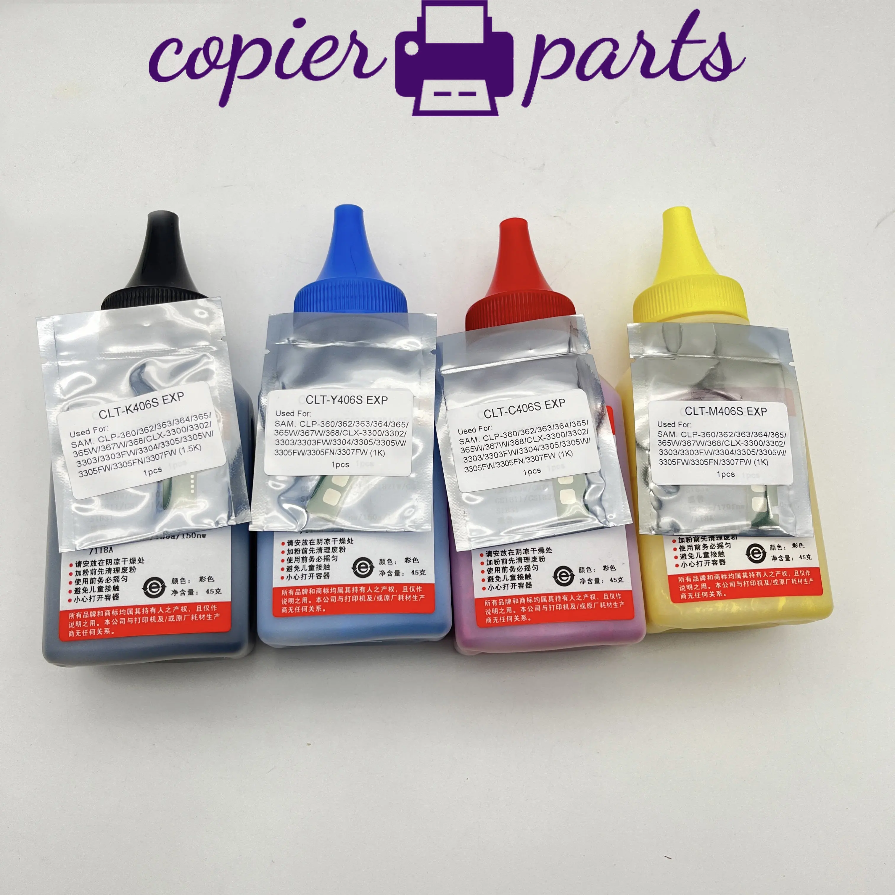 CLT-406S Refill Color Toner Cartridge Powder Chip CLT406S CLT-406 for ...