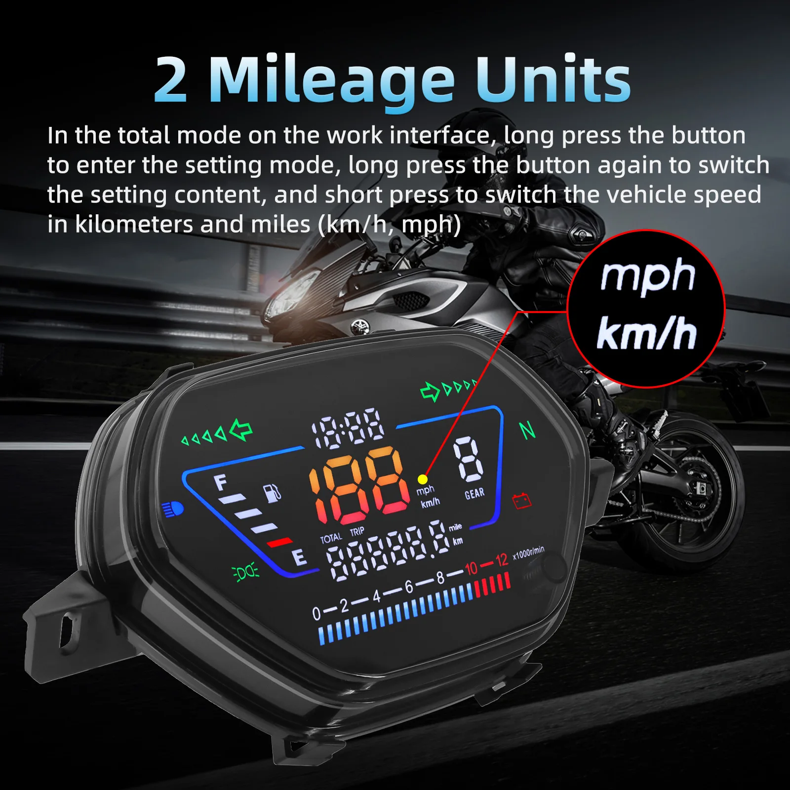 Universal-Motorcycle-Dashboard-LCD-Digital-Odometer-Speedometer-MPH-KMH ...