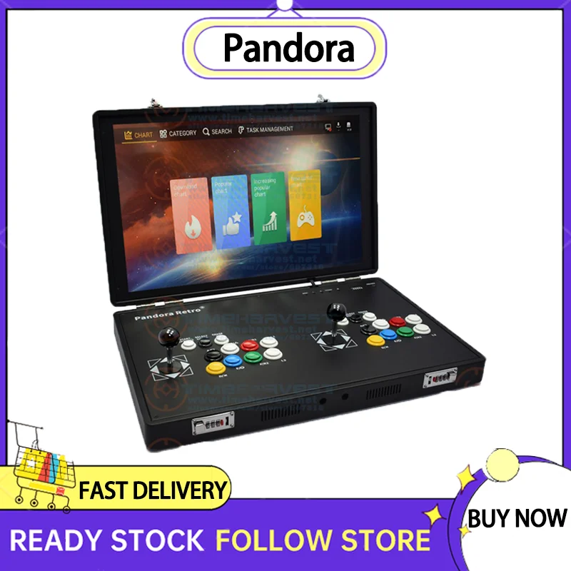 10000-Games-NEW-Pandora-Retro-Video-Game-Console-24-Inch-IPS-Screen-PCB ...