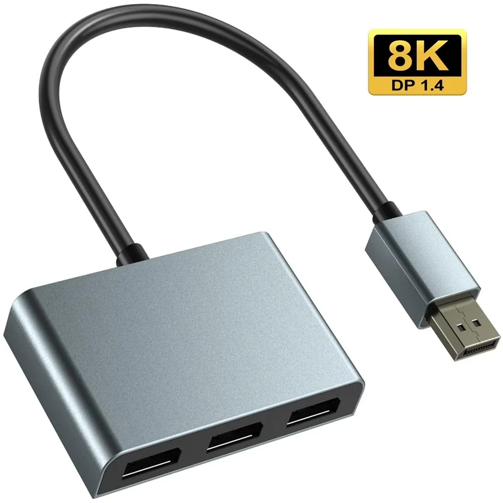Displayport-Splitter-8K-Displayport-MST-Hub-1-en-3-Out-8K-30Hz-4K-144Hz ...