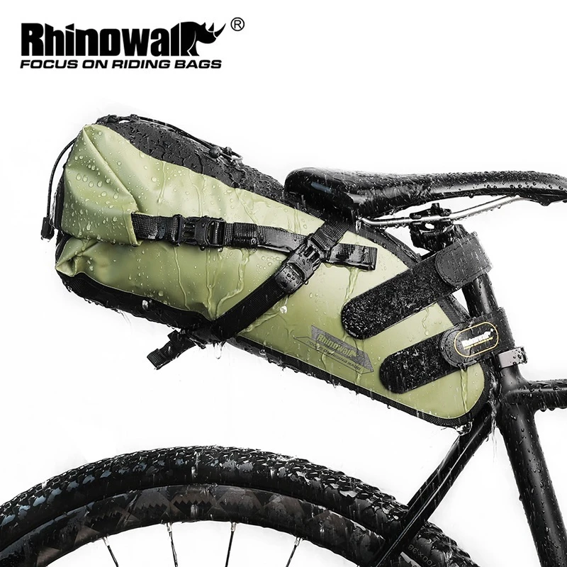 Rhinowalk Bicycle Saddle Bag Cycling Foldable Tail Rear Bag Waterproof ...