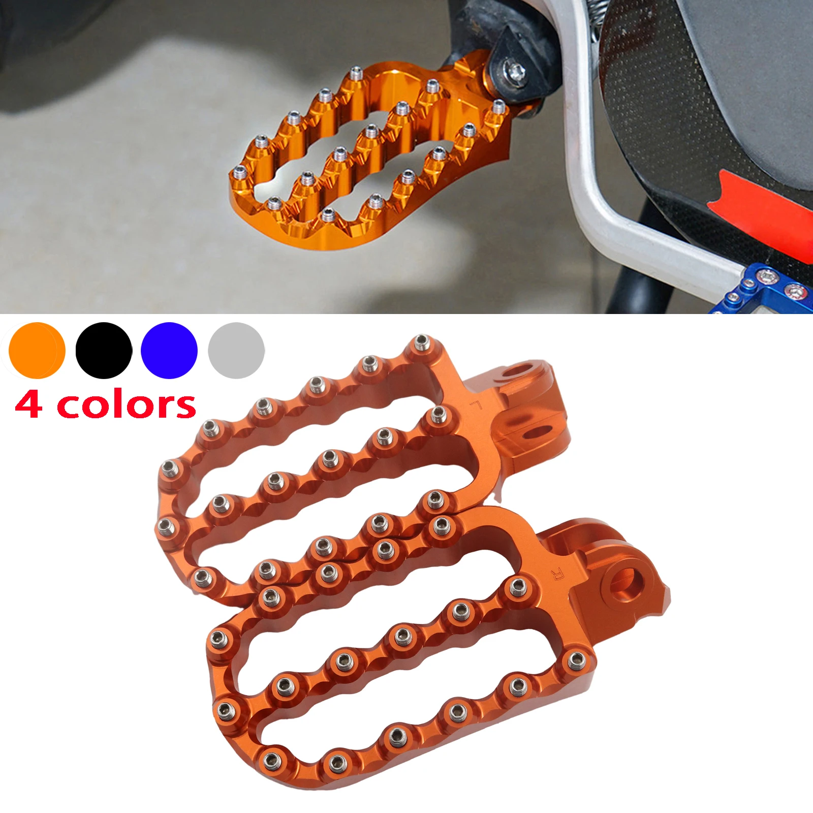 NEW-CNC-Forged-Foot-Pegs-Pedals-Rests-For-KTM-690-790-950-990-1090-1190 ...