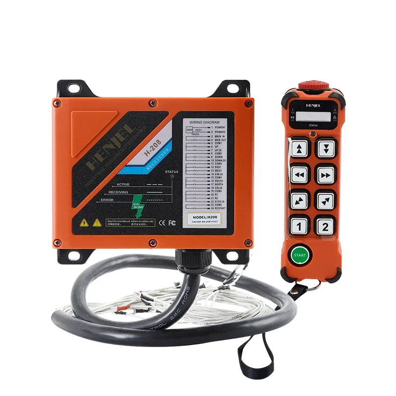 HENJEL-H208-Crane-Wireless-Control-Double-Speed-Waterproof-Switch-DC ...
