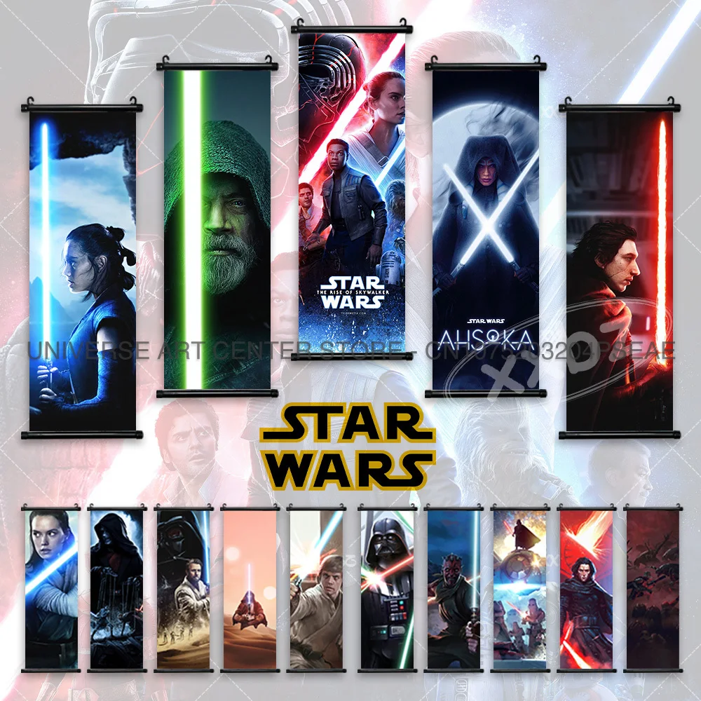 Star-Wars-Poster-Anakin-Skywalker-Hanging-Painting-Ben-Kenobi-Wall ...