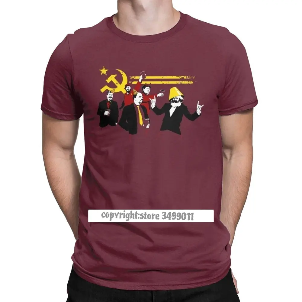 The-Communist-Party-Men-T-Shirt-Russian-Soviet-Marx-Lenin-Stalin-Mao ...