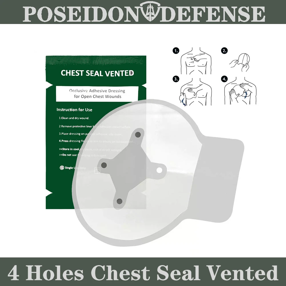 Chest-Seal-Vented-Quick-Useful-Wound-Emergency-First-Aid-Kit ...