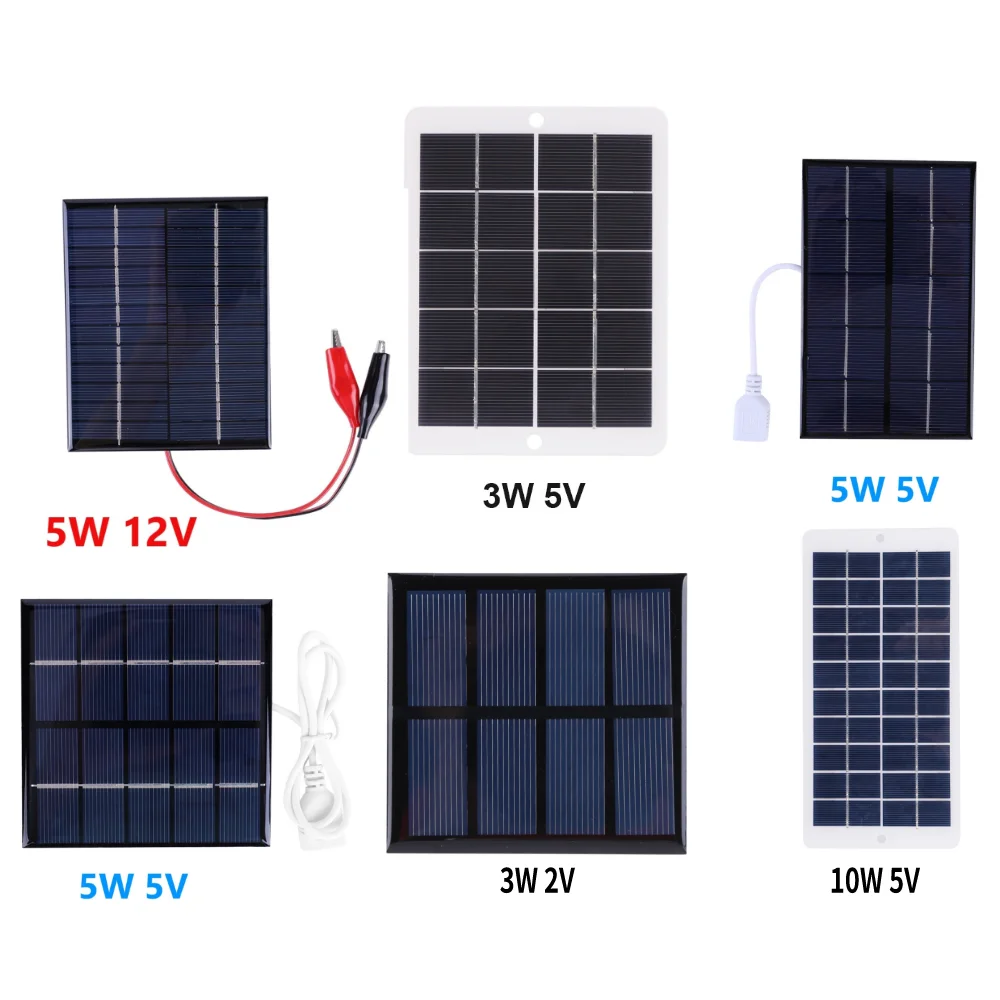 10W-5V-USB-Battery-Charger-Solar-Panel-Waterproof-900MA-Solar-Panel ...