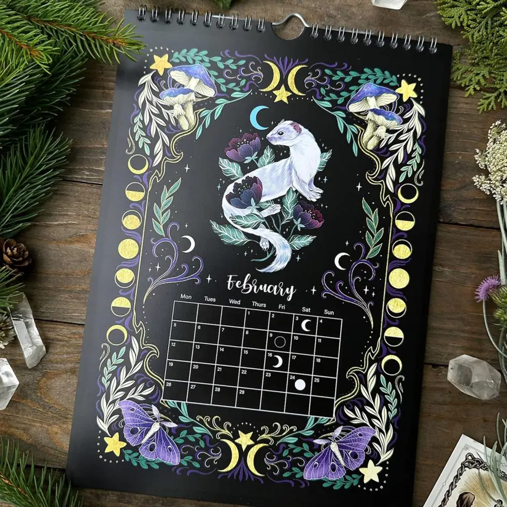Calendar-2024-Dark-Forest-Elf-Series-Wall-Calendar-Monthly-Planner-with ...