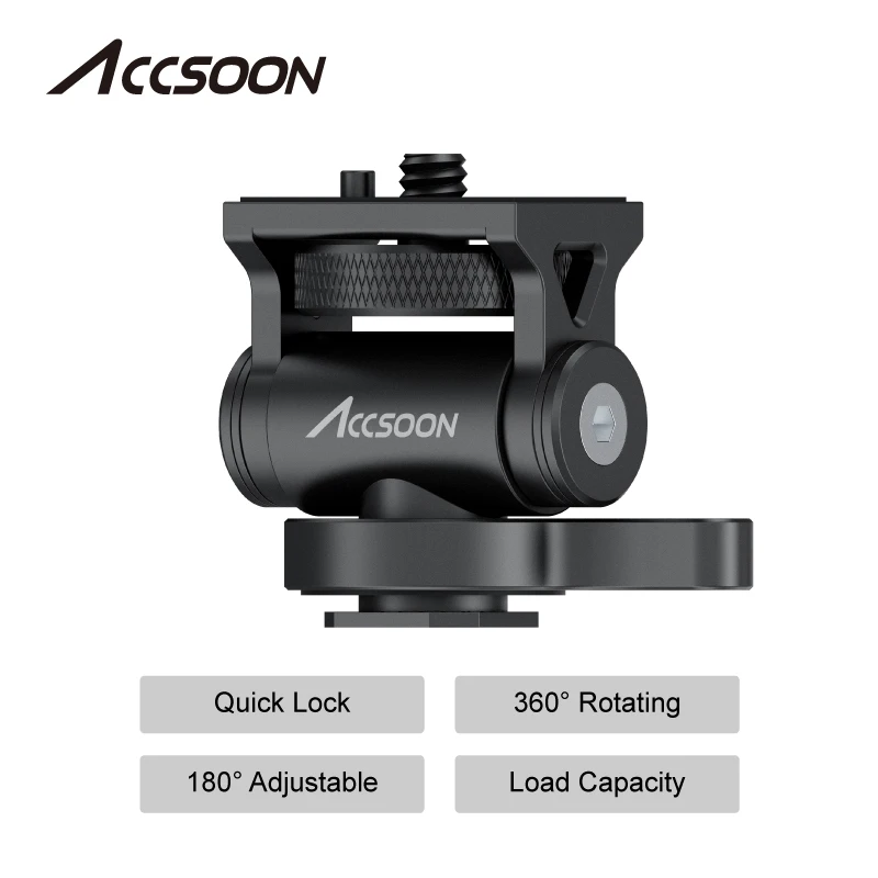 Accsoon Cold Shoe Adapter For Tabletop Shooting DSLR Camera Monitor ...