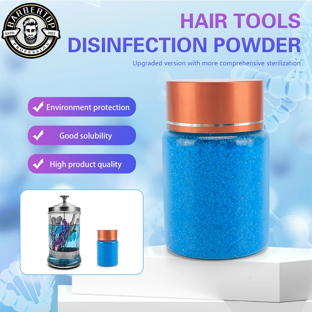 Barbershop Disinfection Powder for Hair Comb Clipper Scissors Sanitizer ...