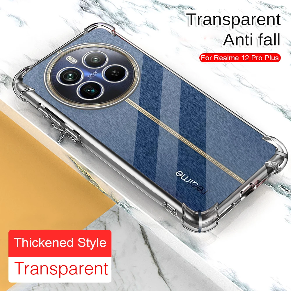 Realmi-12-Pro-5G-Case-Transparent-TPU-Soft-Shell-For-Realme-12-Pro-Plus ...