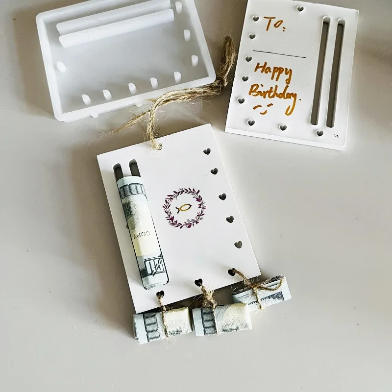 Rectangular-Silicone-Mold-Money-Gift-Plaster-Mould-Hollow-Heart-Gift ...