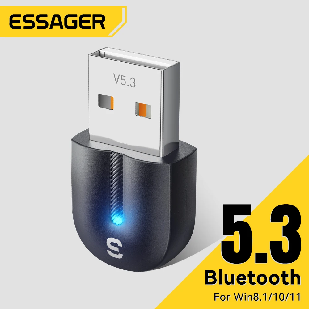Essager-Bluetooth-Adapter-USB-Bluetooth-5-3-for-PC-Dongle-Adaptador ...