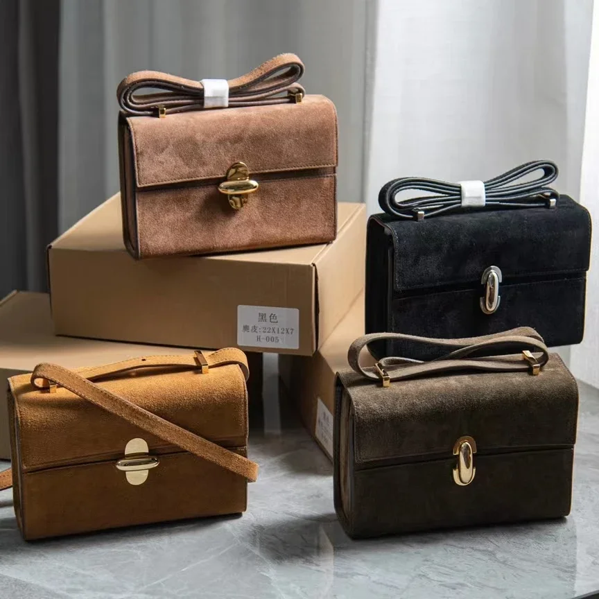 Niche-SAVETTE-Symmetry-19-Ladies-Suede-Solid-Color-Simple-One-Shoulder ...