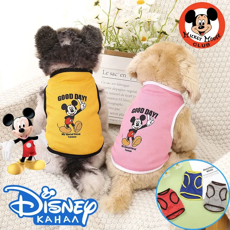 Disney-Mickey-Mouse-Pet-Clothes-Dog-Vest-Cat-Cute-Clothes-Breathable ...