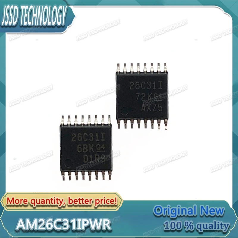 10 PCS AM26C31IPWR TSSOP 16 AM26C31IPW TSSOP16 AM26C31 26C31 26C31I ...
