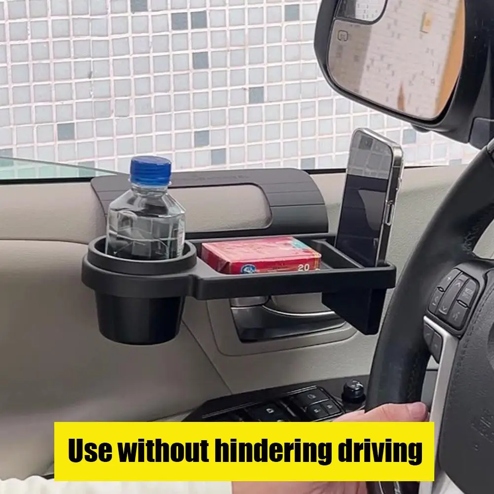 Car Organizer Box With Cup Holder Drink Holder Side Door Window Phone ...