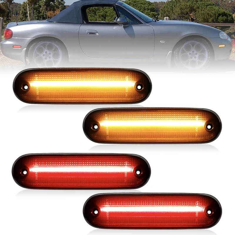 For-Mazda-Miata-MX-5-MX5-1990-2005-Clear-Smoked-Lens-LED-Side-Marker ...