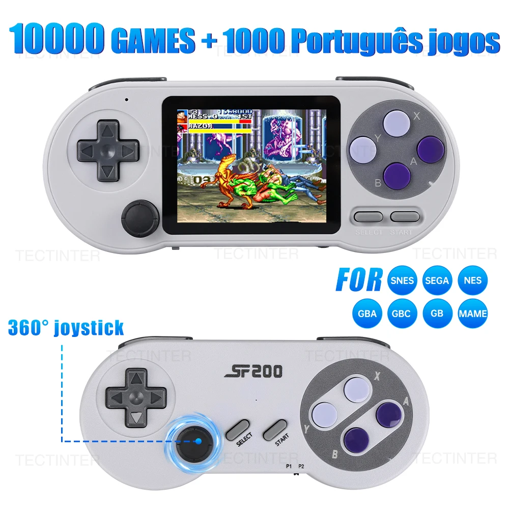SF2000 Handheld Game Player 3 inch IPS Screen Portabl Video Game ...