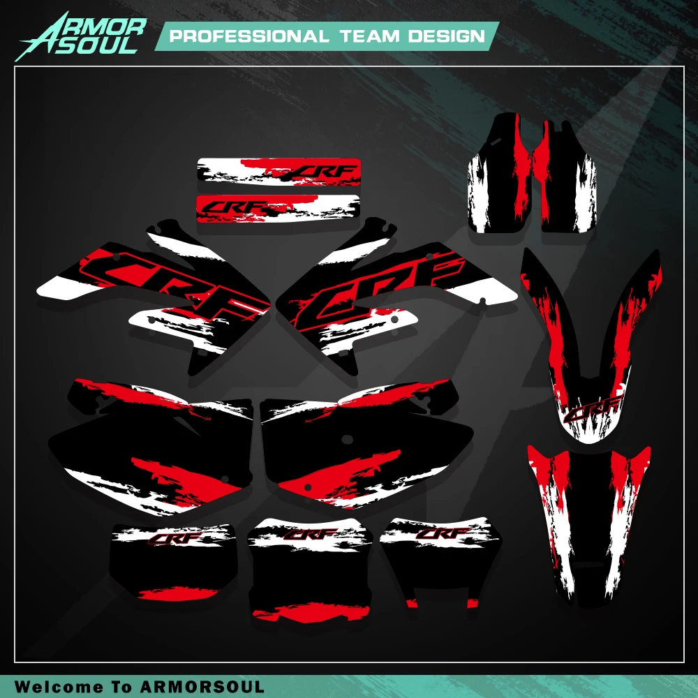 Motorcycle Graphics Decal Sticker Kit for Honda CRF250X CRF 250X 2004 ...