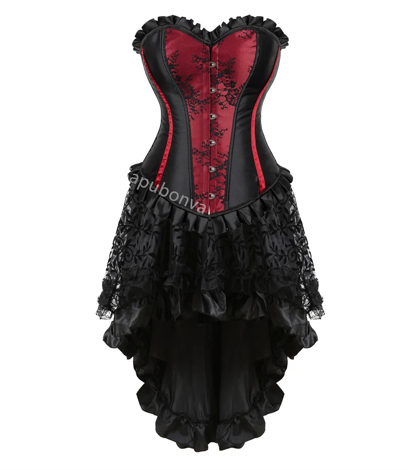 Corset-Dresses-for-Women-Tutu-Skrits-Set-With-Lace-Costume-Party-Sexy ...