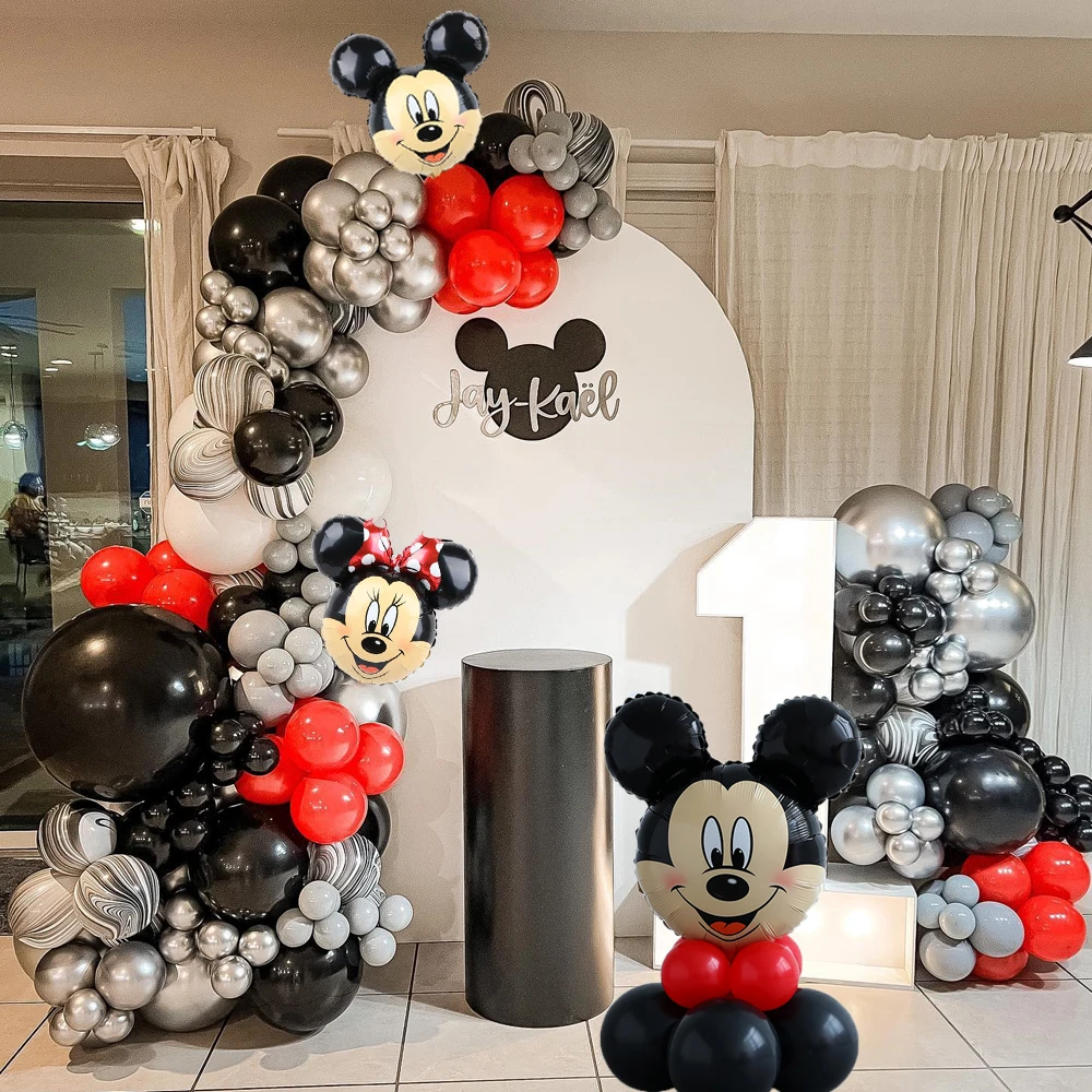 Balloons Mickey Mouse Birthday Garland | Balloons Mickey Mouse Baby ...