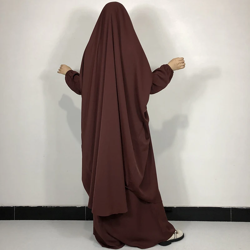 Two-Piece-Jilbab-with-Skirt-Niqab-Strings-High-Quality-Nida-Ramadan-EID ...