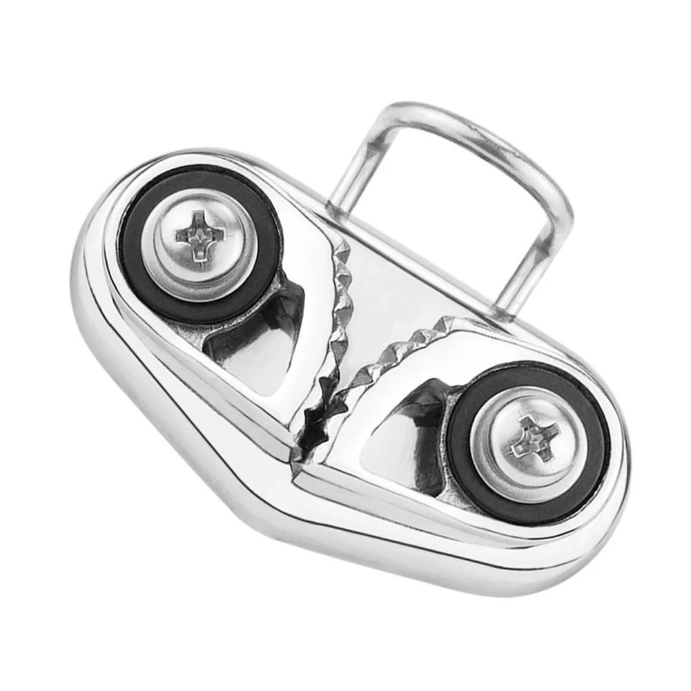 1X 316 Stainless Steel Pulley Rope Clamp Fit Boat Yacht Cam Cleat ...