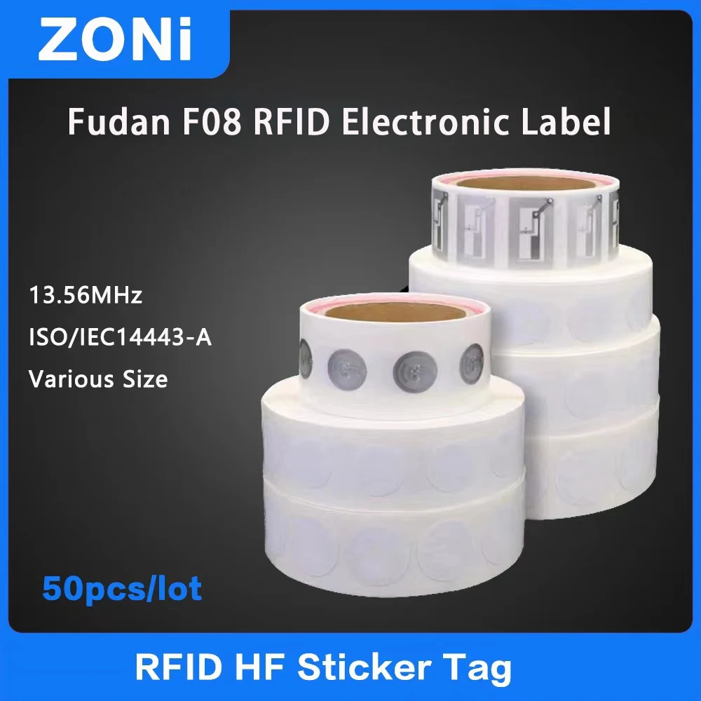 50PCS-RFID-HF-Wet-Inlay-Tag-ISO14443A-13-56MHz-RFID-NFC-Sticker-Label ...
