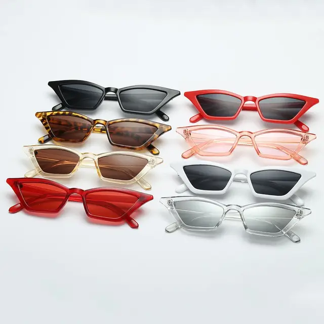 Sexy Triangle Cat Eye Sunglasses Ladies Small Frame UV400 Shades ...