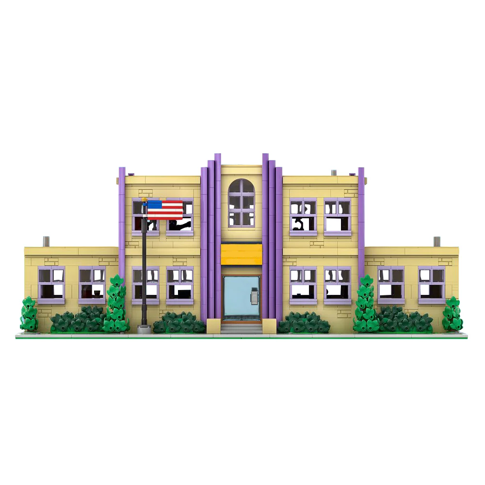 MOC-Modular-Springfield-Elementary-School-Building-Block-Model-US ...