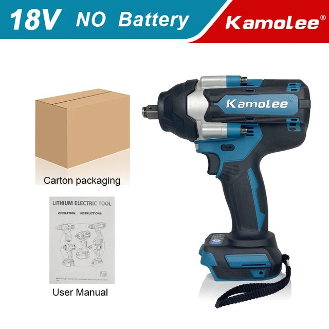 Kamolee Tool DTW700 1800N.m 1/2 Inch High Torque Electric Impact Wrench ...