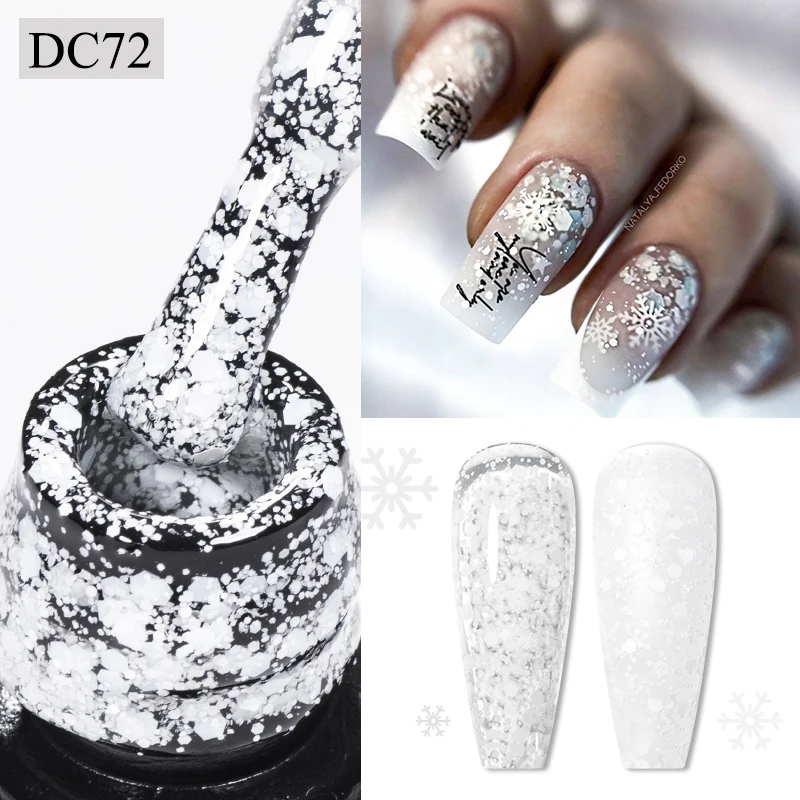 Verh-ritage-Ongles-Gel-UV-LED-en-Forme-de-Flocons-de-Neige-Semi-continu ...