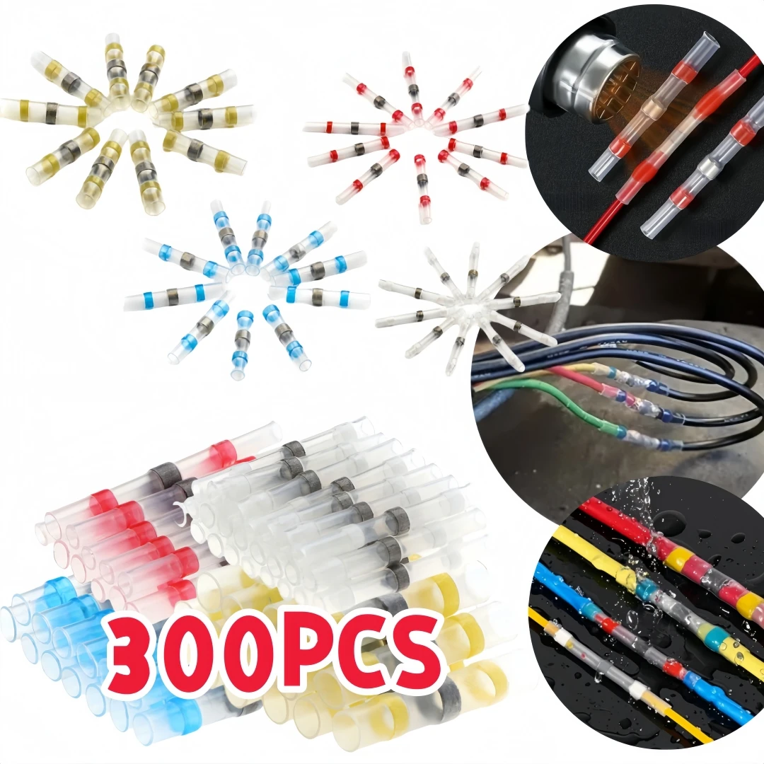 Insulated Wire Terminals with Solder Heat Shrink Connectors Sleeve Tube ...
