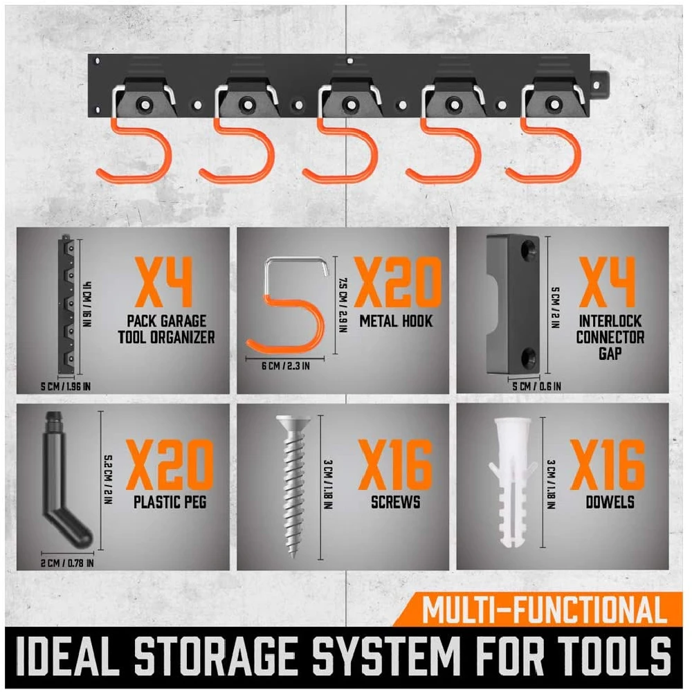 Wall Mount Tool Storage System - TidyPals.co.uk