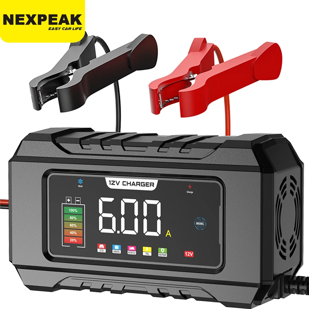 12V-6A-Fully-Automatic-Car-Battery-Charger-Pulse-Repair-Color-Battery ...
