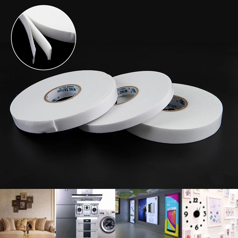 5M-Super-Strong-Adhesive-Tape-Foam-Double-Sided-Tape-Pad-For-Mounting ...