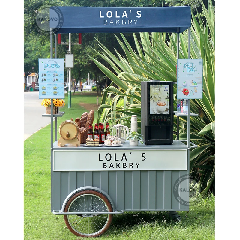Outdoor-Bake-Cart-Mobile-Kitchen-Mini-Food-Trailer-Juice-Milk-Hot-Dog ...