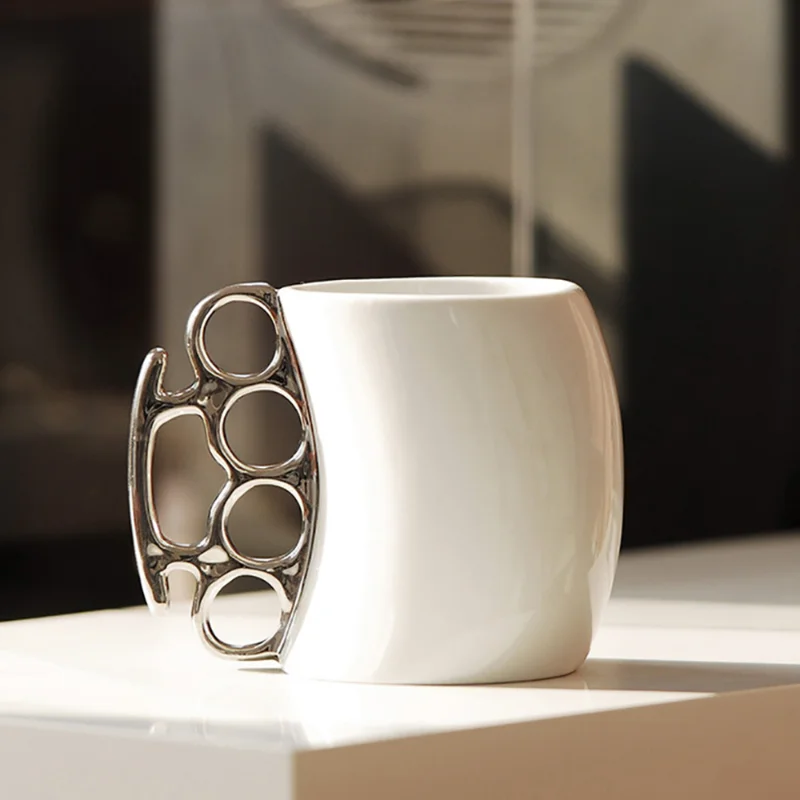 Creative Knuckle Brass Coffee Cups 400ml Unusual Funny Ceramic ...
