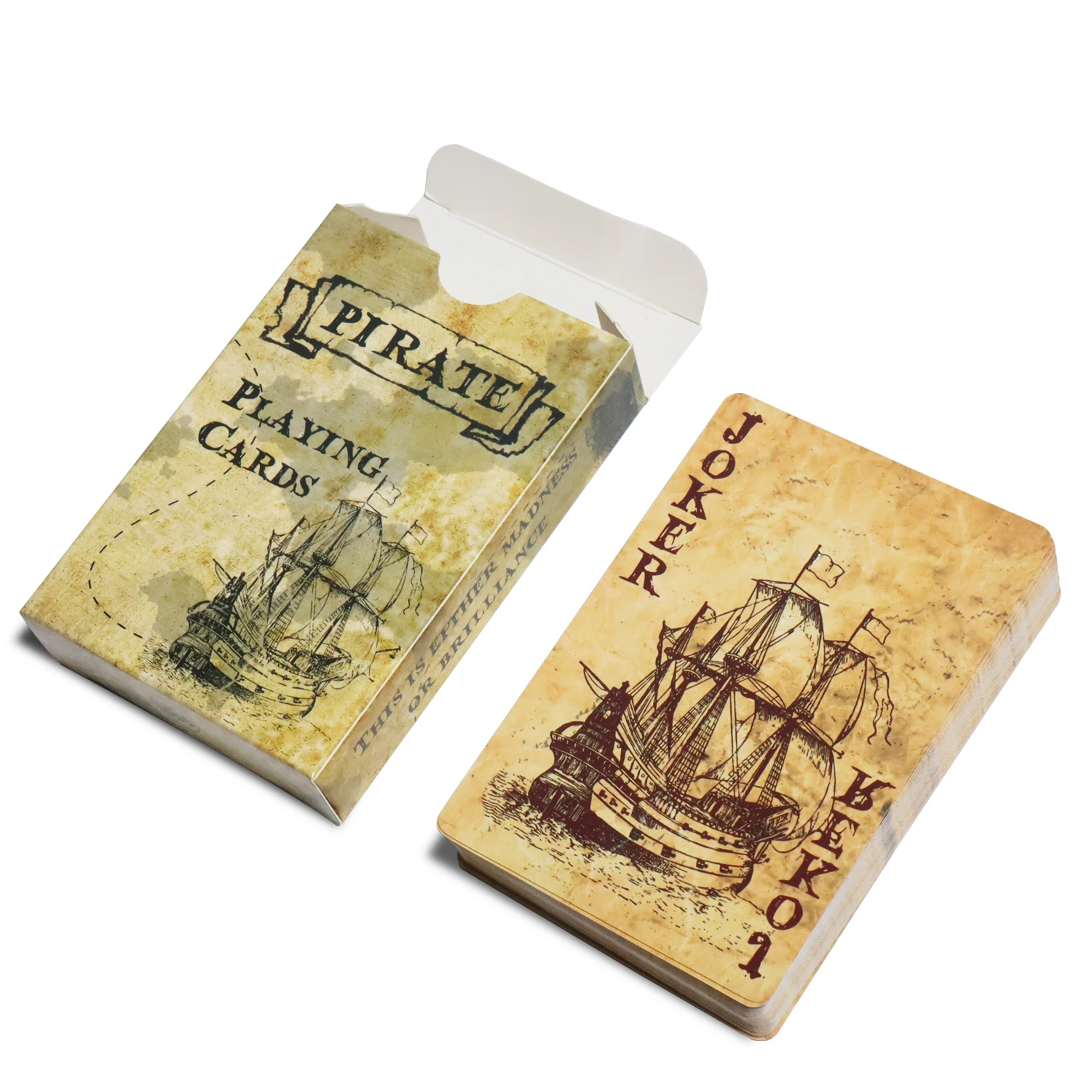 Rei-Pirata-Jogando-Cartas-em-Vintage-Bridge-Card-Deck-Poker-Board-Game ...
