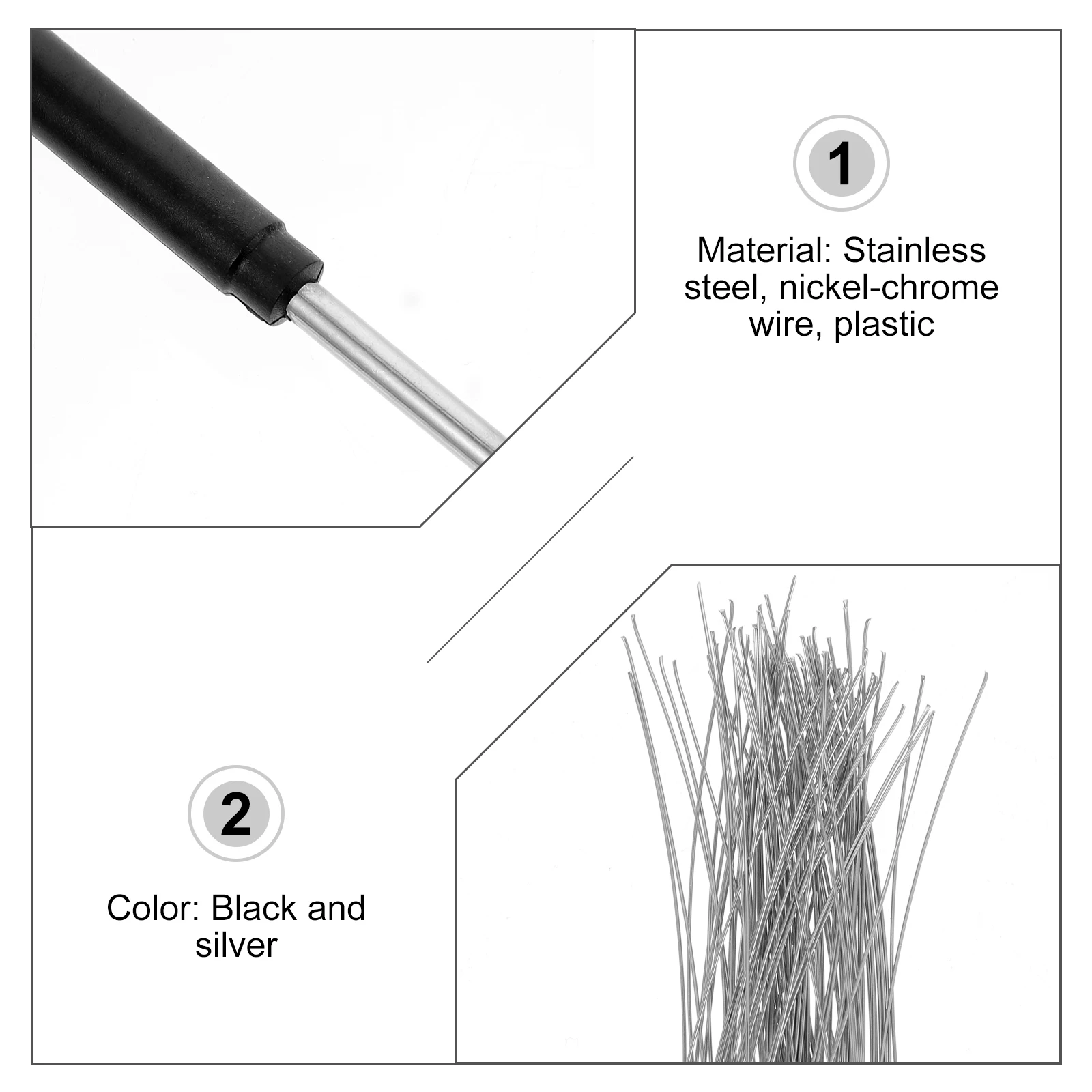 1 Set Stainless Inoculation Rods For Laboratory Tool Tools Microbiology ...