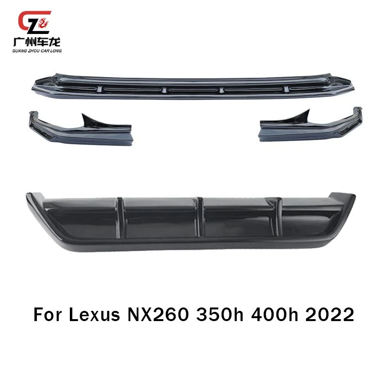 Front Rear Diffuser Lip For Lexus NX260 NX350h 400h 2022 ABS Material ...