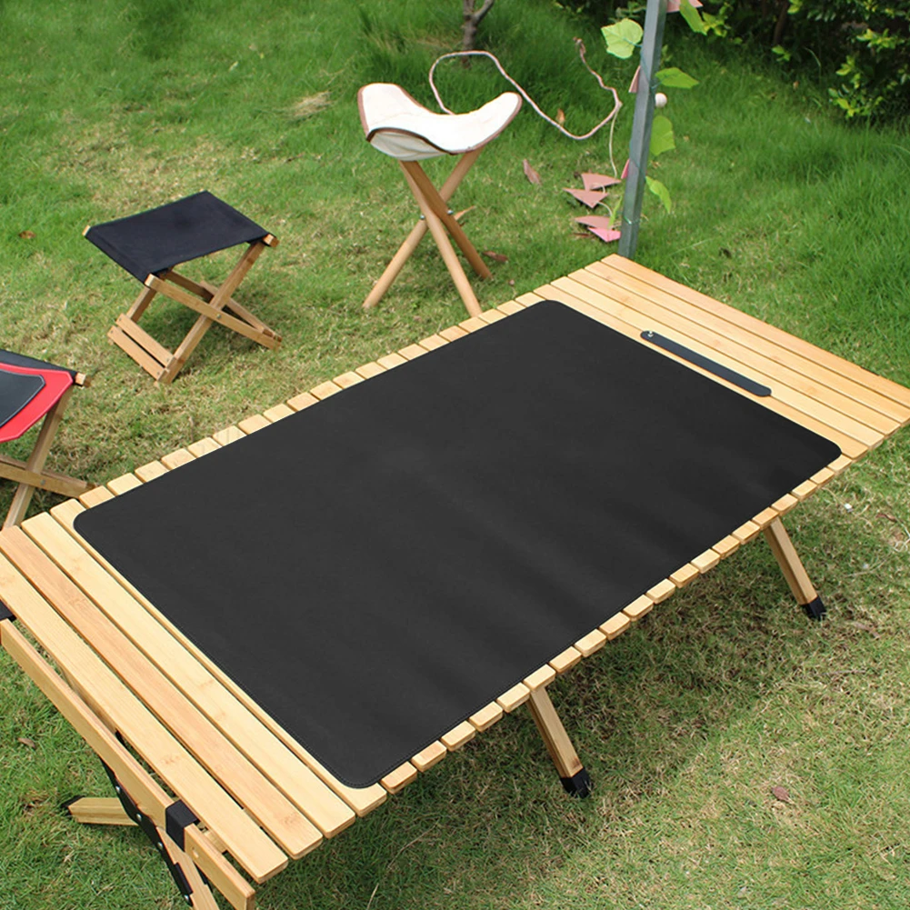 Table-Mat-Camping-Wood-Roll-Table-Mat-PU-Leather-Thicken-Waterproof ...