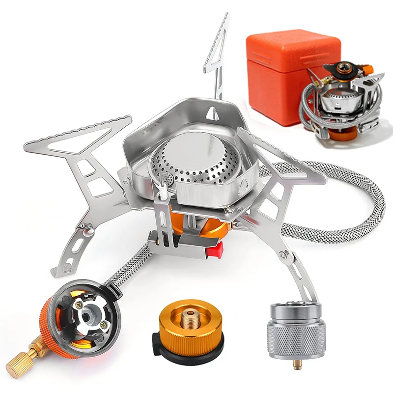 Outdoor-Camping-Gas-Stove-WindProof-Tourist-Burner-Strong-Fire-Heater ...