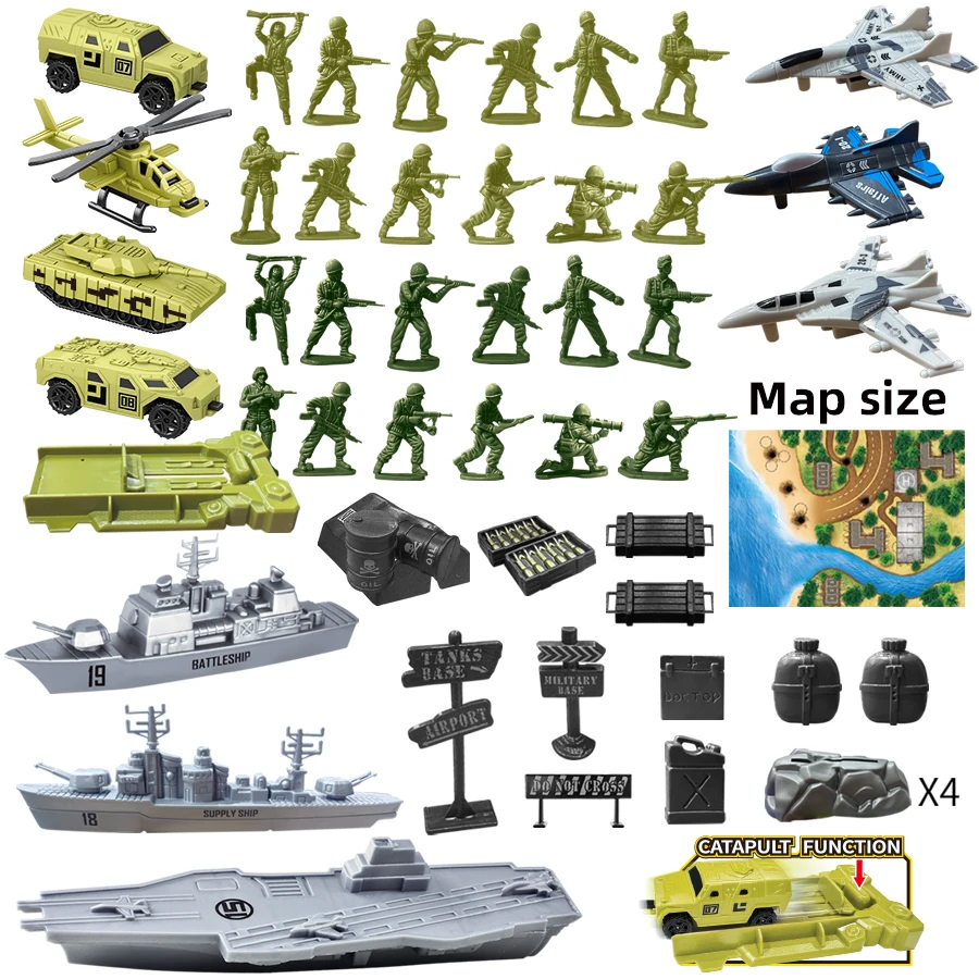 Navy and Army Marine Aircraft Carrier Fighter Military Model Land ...