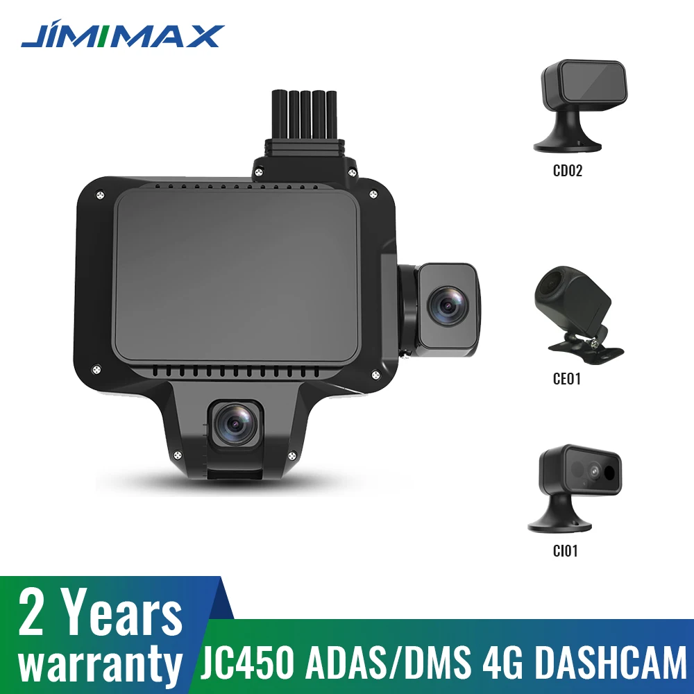 JIMIMAX-ADAS-4G-DashCam-JC450Pro-Car-Camera-Video-Recorder-4CH-5CH-Live ...
