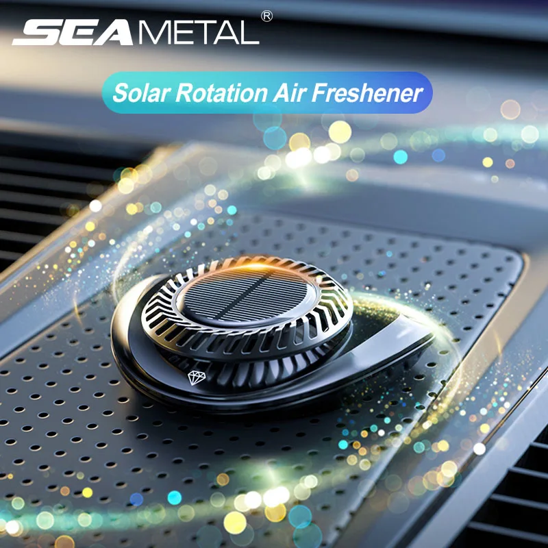SEAMETAL-Solar-Air-Freshener-Car-Essential-Oil-Diffuser-with-Parking ...