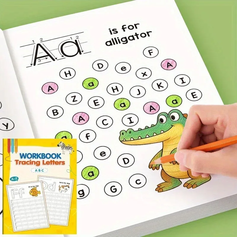 26 Alphabet Handwriting Pen Training English Beginner Practice Book ...