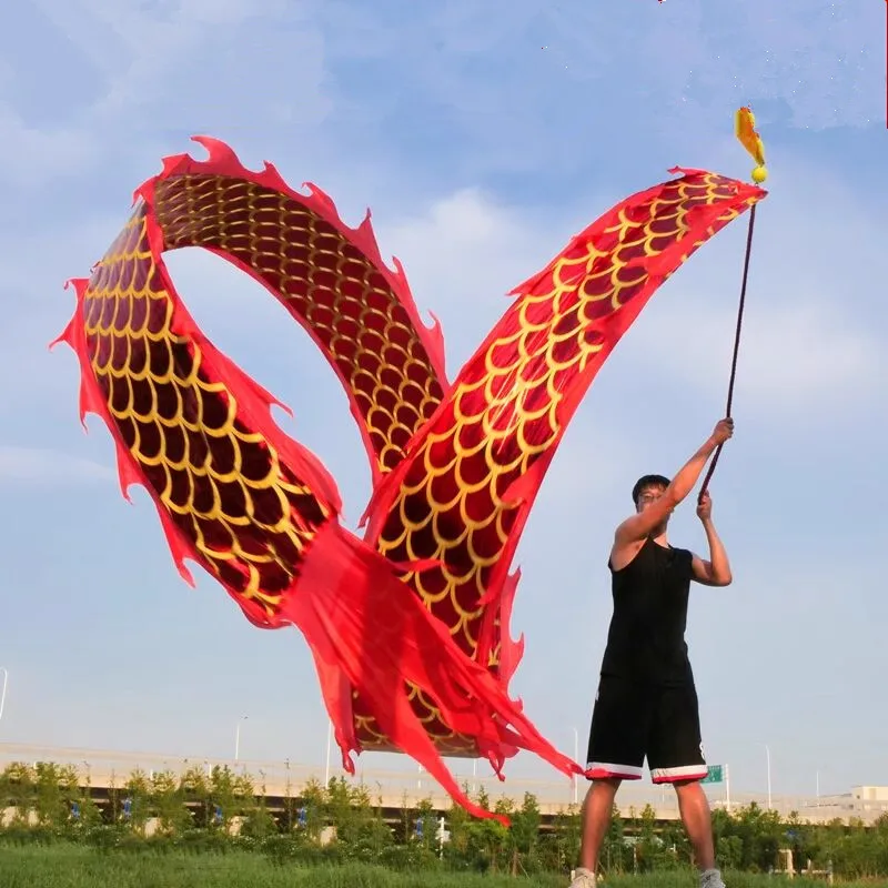 6-8-10-Meters-Ribbon-Dance-Prop-For-Adults-Red-Blue-Gold-Plated-Dragon ...